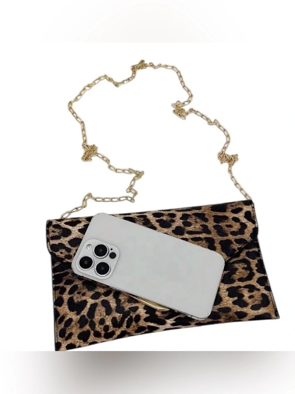 Bags | Nwot Leopard Print Envelope Clutch Or Crossbody Bag Nwot | Poshmark